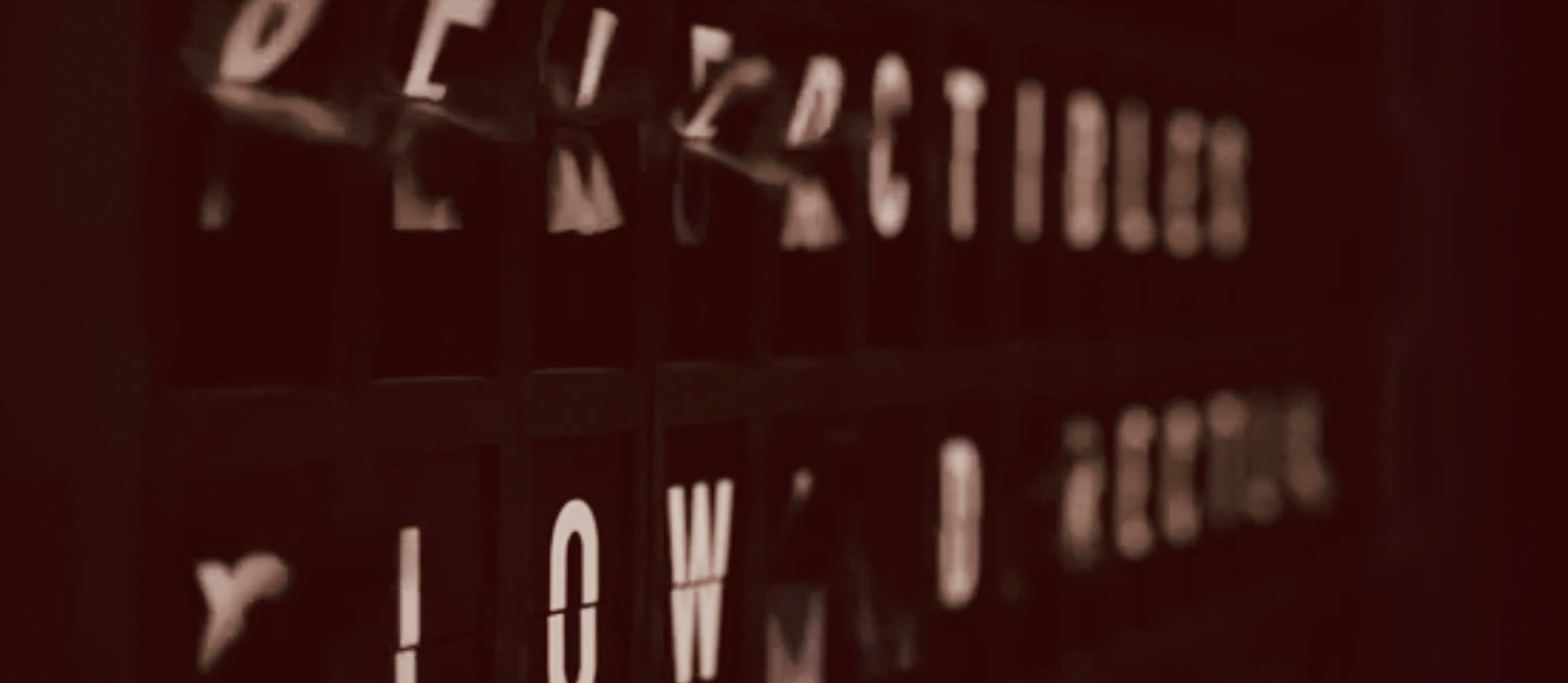 Split Flap Display With Airplane Icons Triple Swords