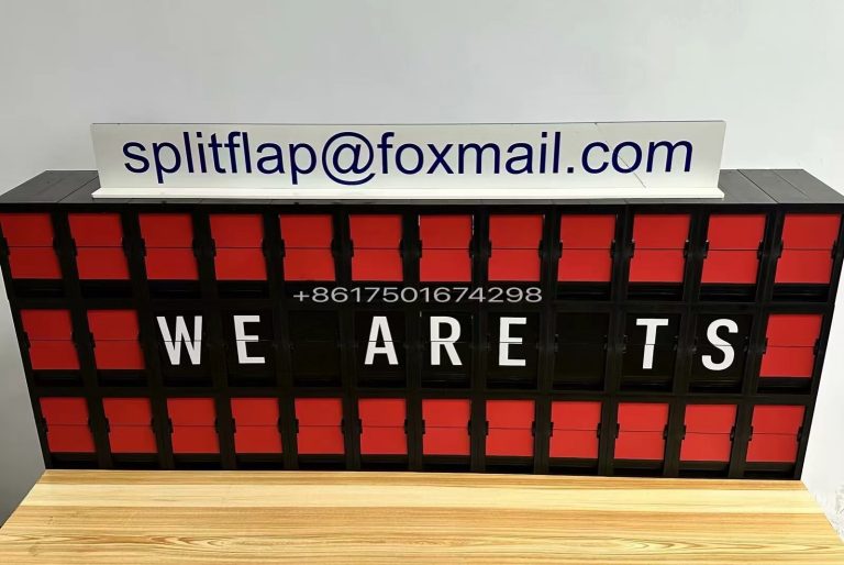 Triple Swords - Manufacturer of split flap display | Fully customizable